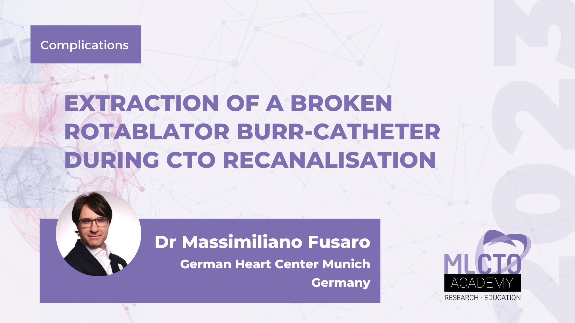 Extraction of a broken rotablator burr-catheter during cto ...